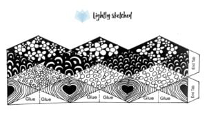 Flextangle Designs | Paper Toys For Kids | Lightly Sketched | Mono