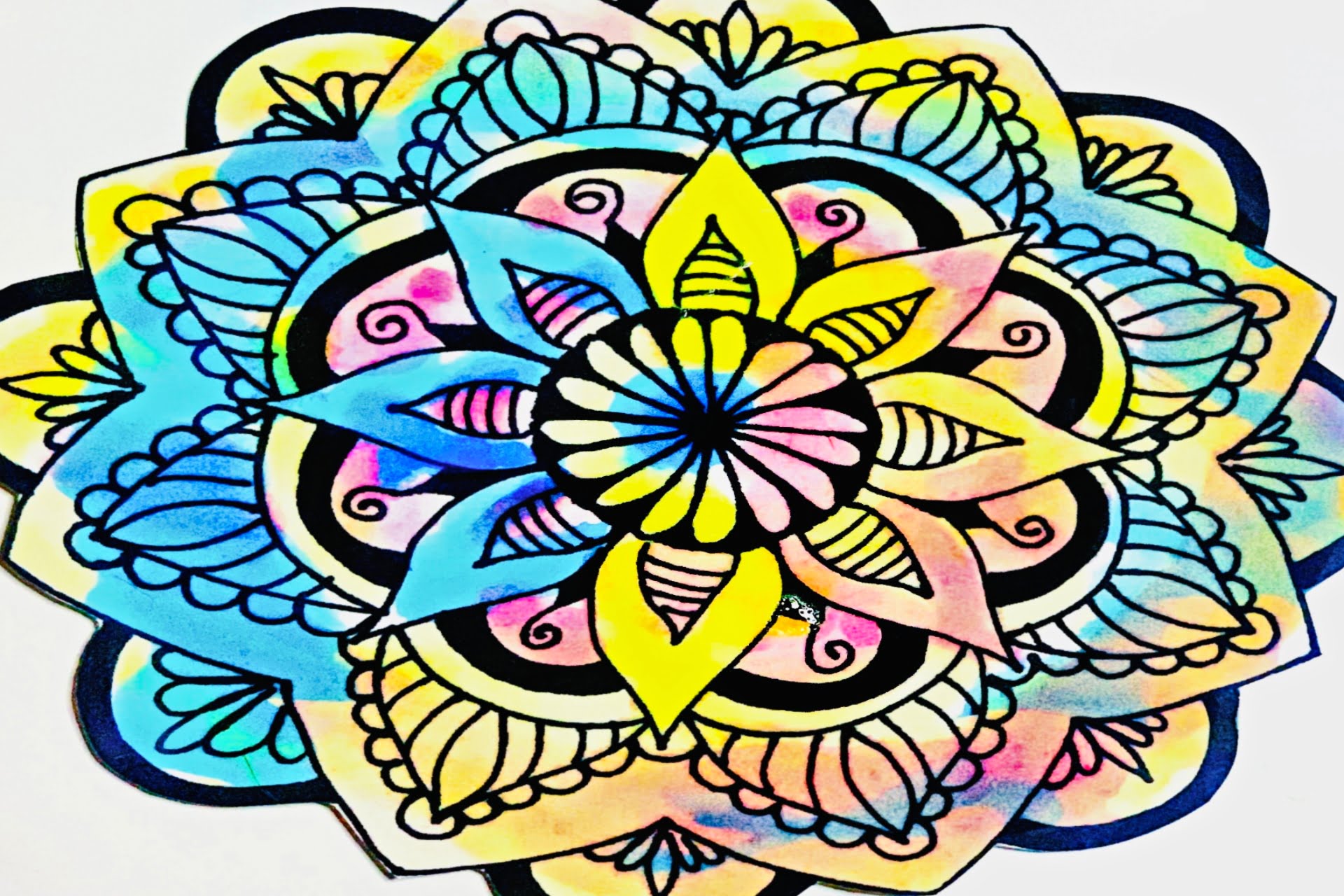 How to Draw a Mandala Step by Step | Lightly Sketch | Mono