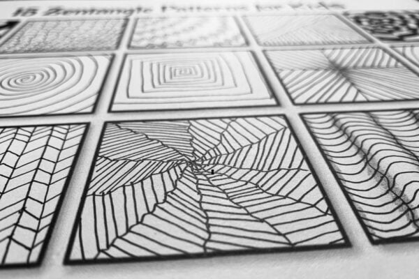 Zentangles | Mindfulness Activities For Kids | Lightly Sketched