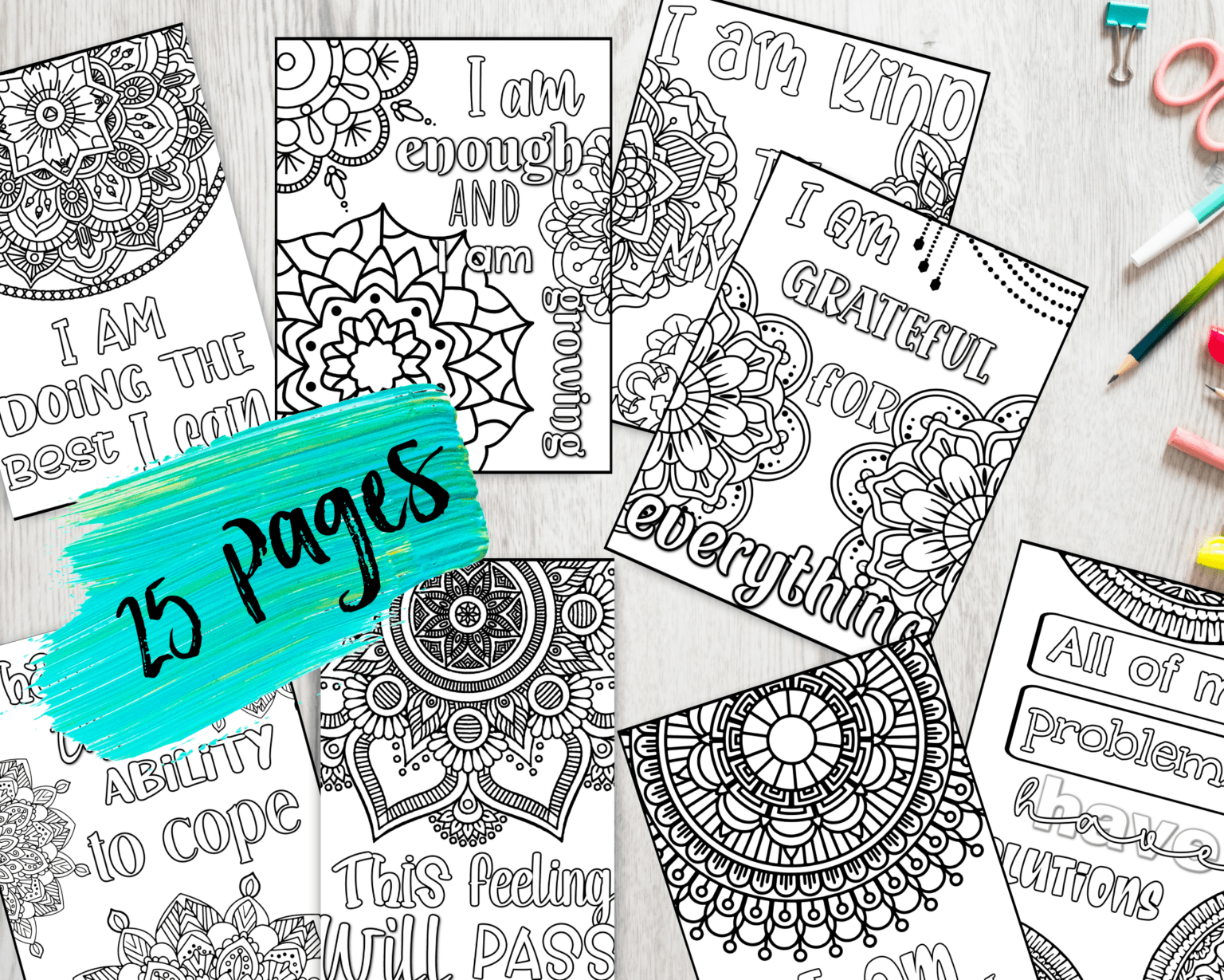 Calming Mandalas V2 | Lightly Sketched