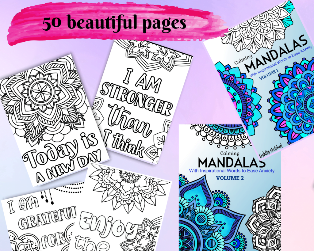 Calming Mandalas Bundle | Lightly Sketched | Orangeville