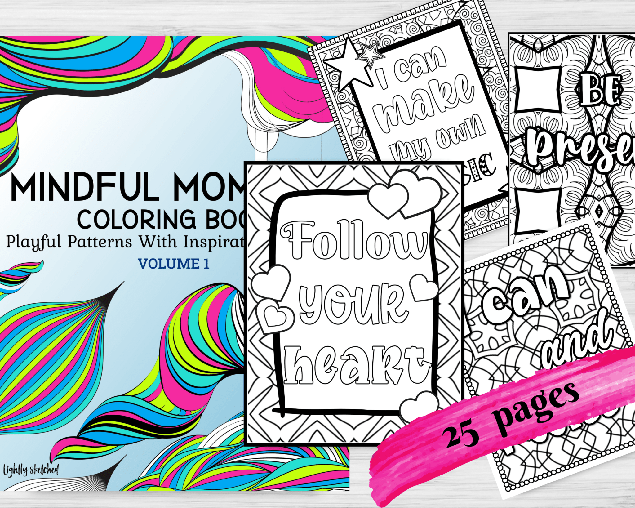 Mindful Moments V1 | Lightly Sketched