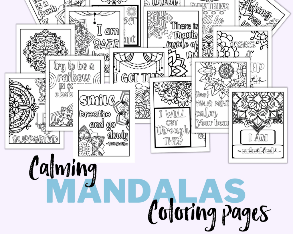 Calming Mandalas Bundle | Lightly Sketched | Orangeville