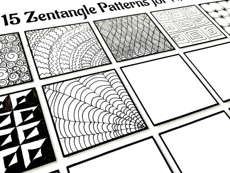 Beginner Zentangle Patterns Part 2 | Mindfulness Activities For Kids