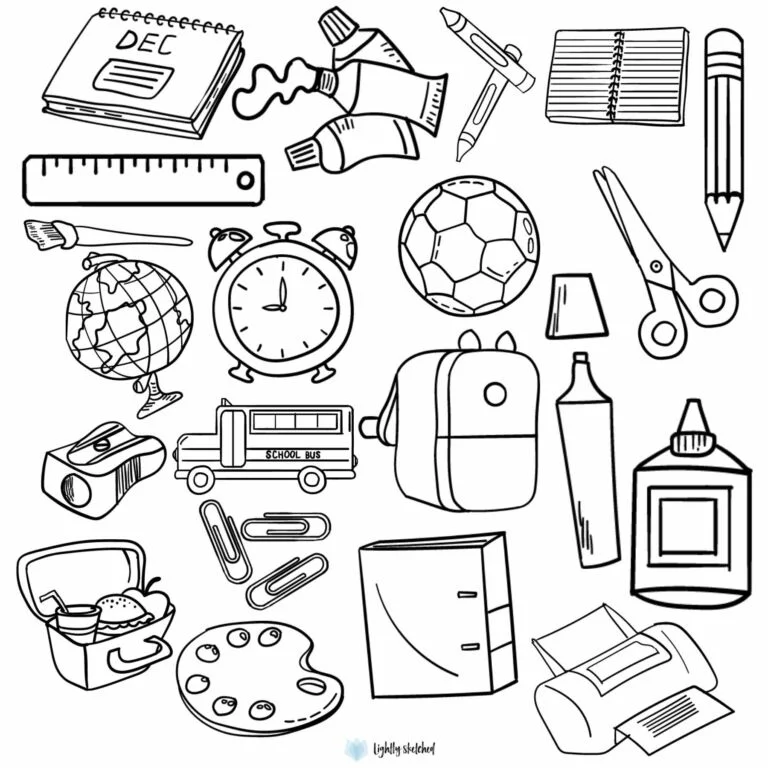 Easy Doodles | Cute and Easy Doodles to Draw | Lightly Sketched