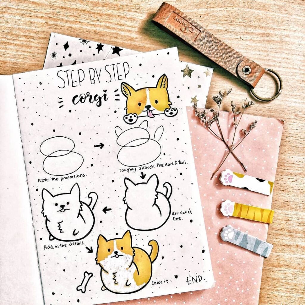 Cute Doodles to Draw | Step by Step Drawing | Lightly Sketched