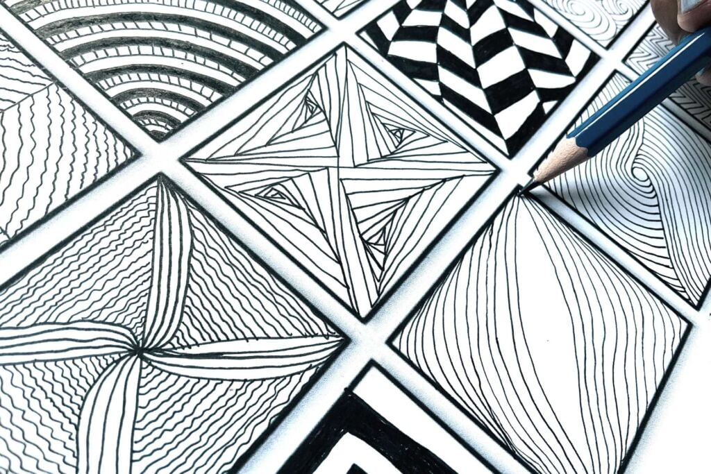 Zentangle Patterns Easy Part 3 | Mindfulness Activities For Kids