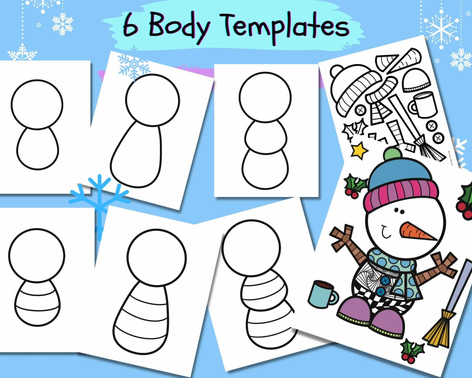 Build a Snowman Activity | Lightly Sketched