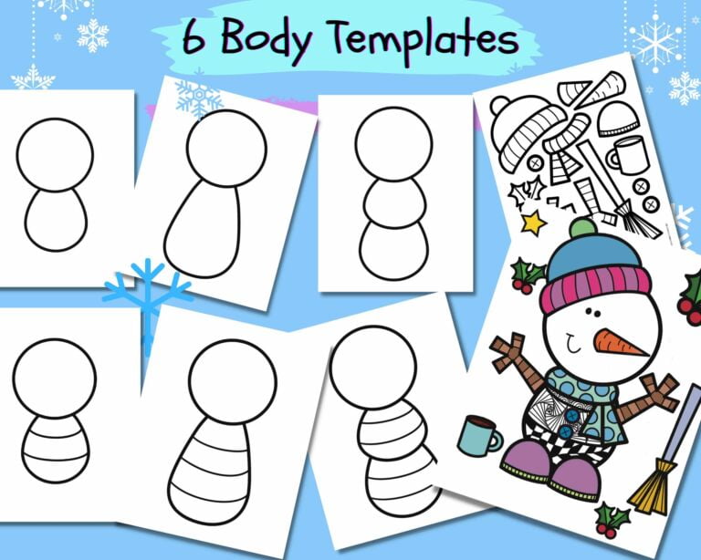 Build a Snowman Activity | Lightly Sketched