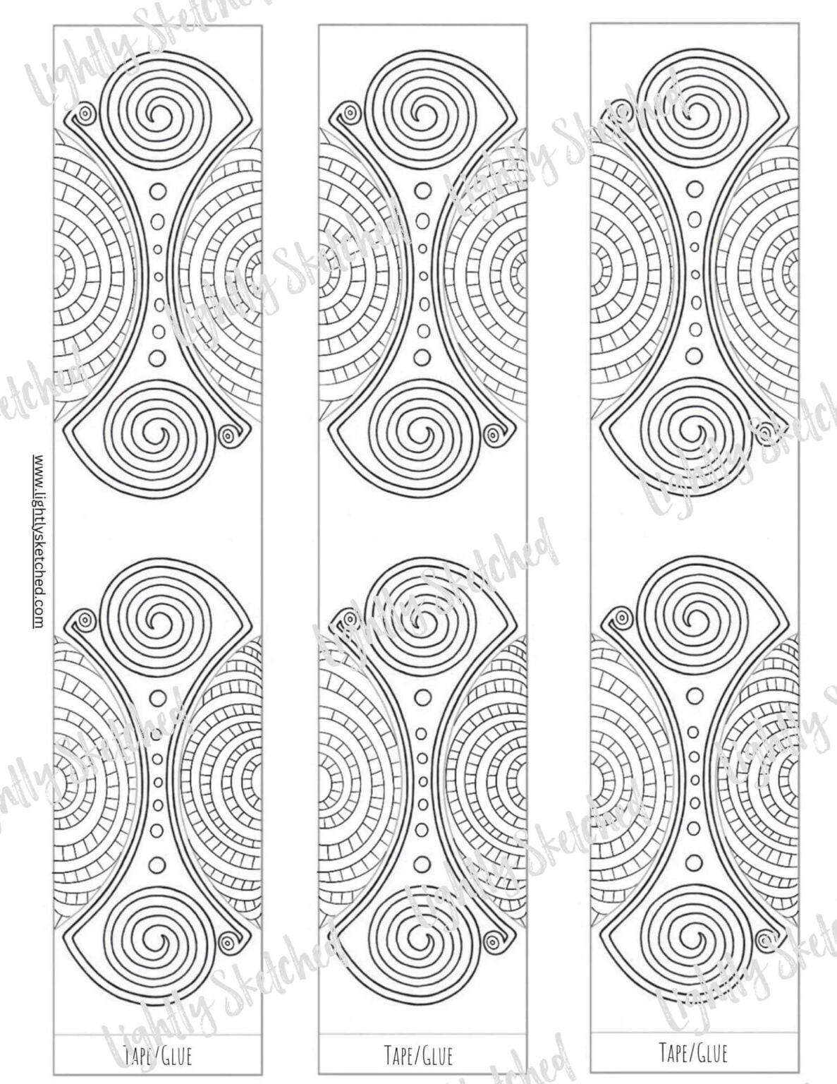 Zentangle Paper Globes | Lightly Sketched
