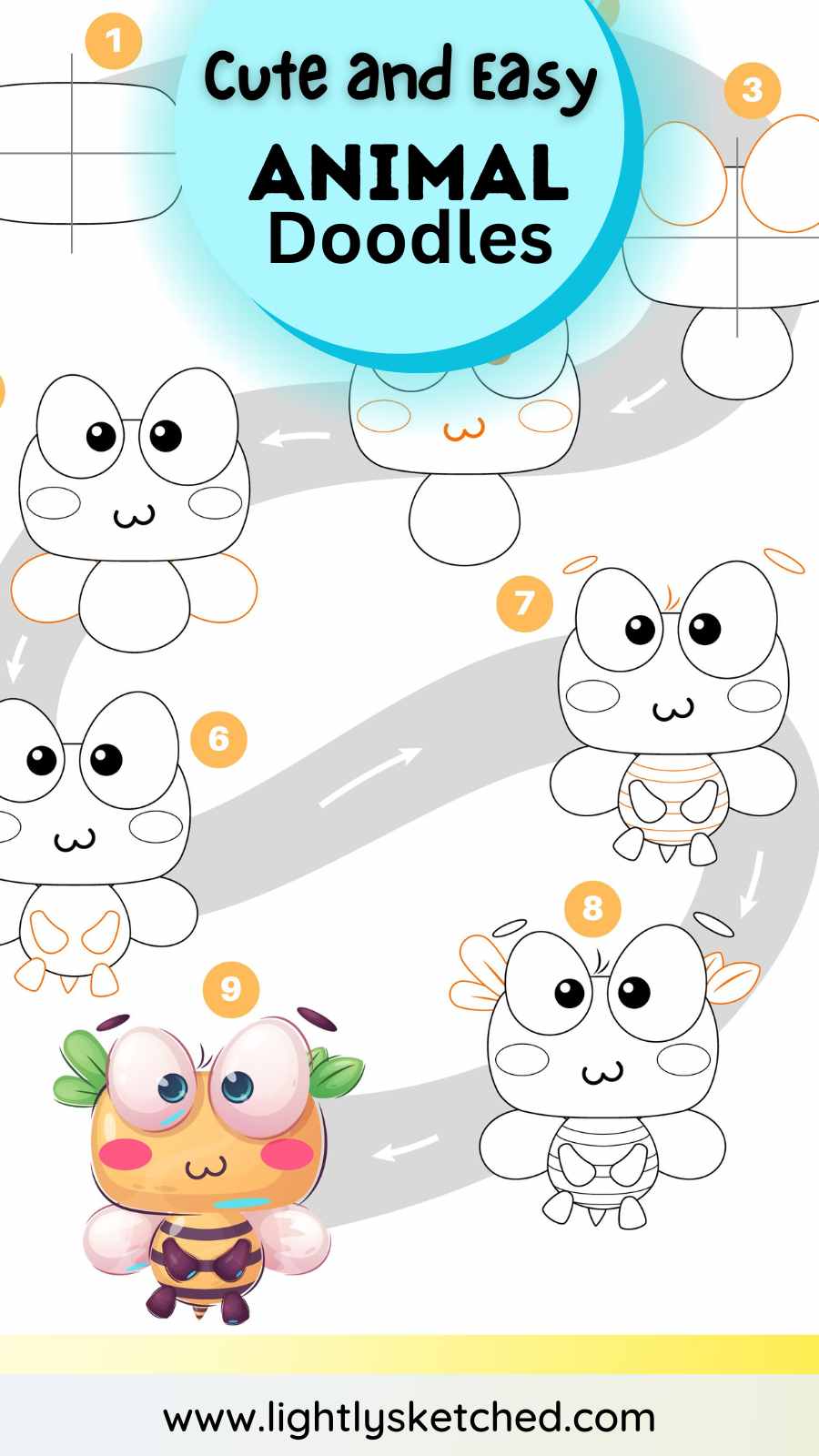 Incredibly Cute Doodles | Animal Doodles | Part 1 | Lightly Sketched