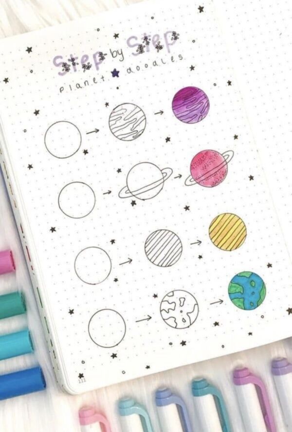 50+ Simple Doodles | Step by Step Drawing | Lightly Sketched