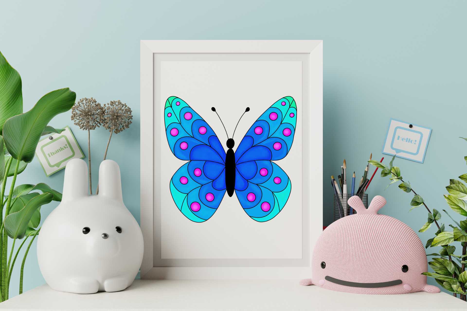 How to Draw a Simple Butterfly | Step by Step Drawing