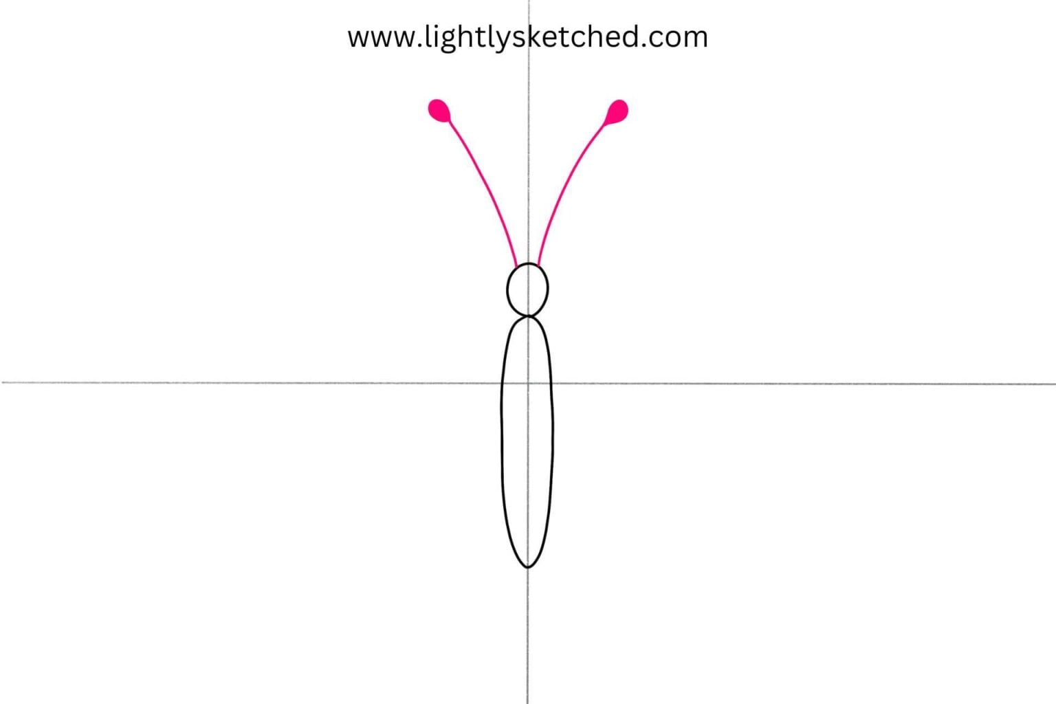 How to Draw a Simple Butterfly | Step by Step Drawing
