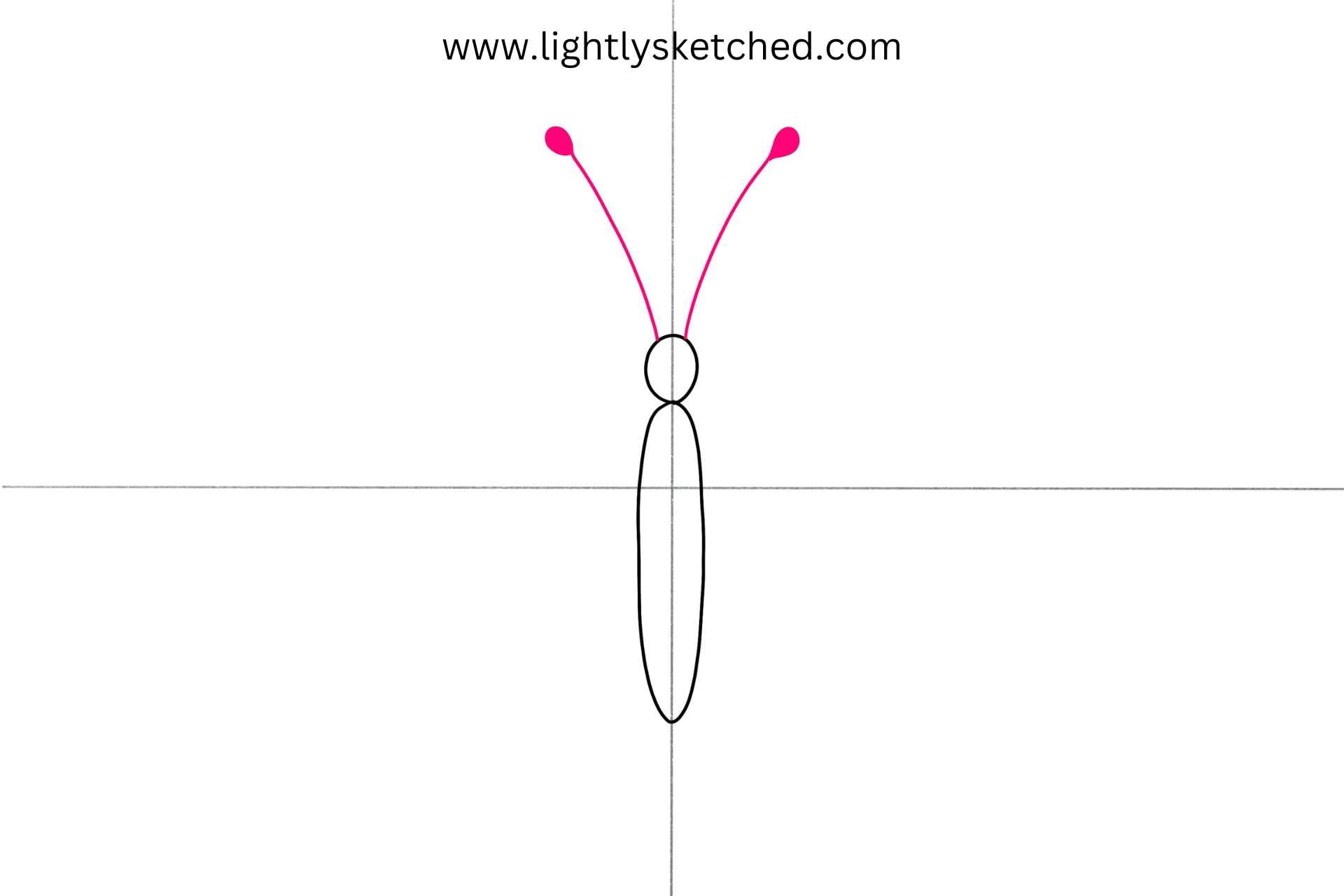 How to Draw a Simple Butterfly | Step by Step Drawing