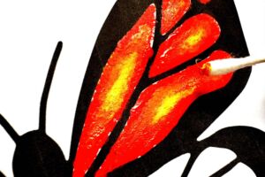 Q-tip Painting| Butterfly Activities