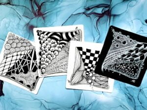 Easy Zentangle Patterns | How to Draw Paradox | Lightly Sketched