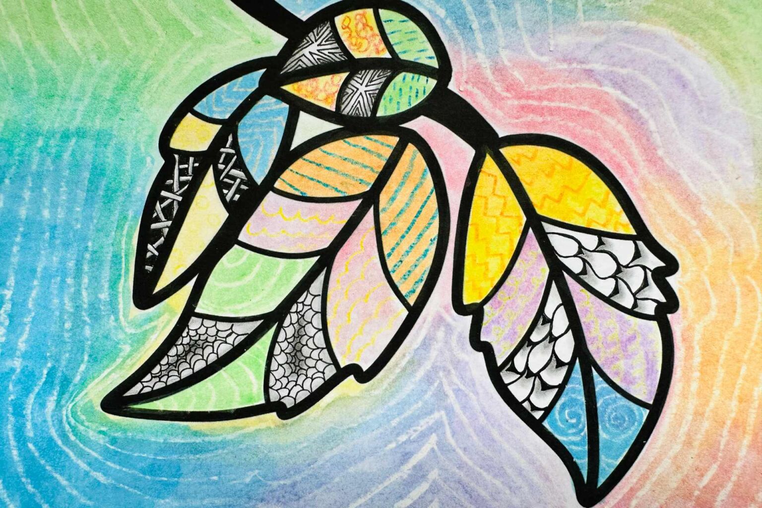 Zentangle Leaf Craft