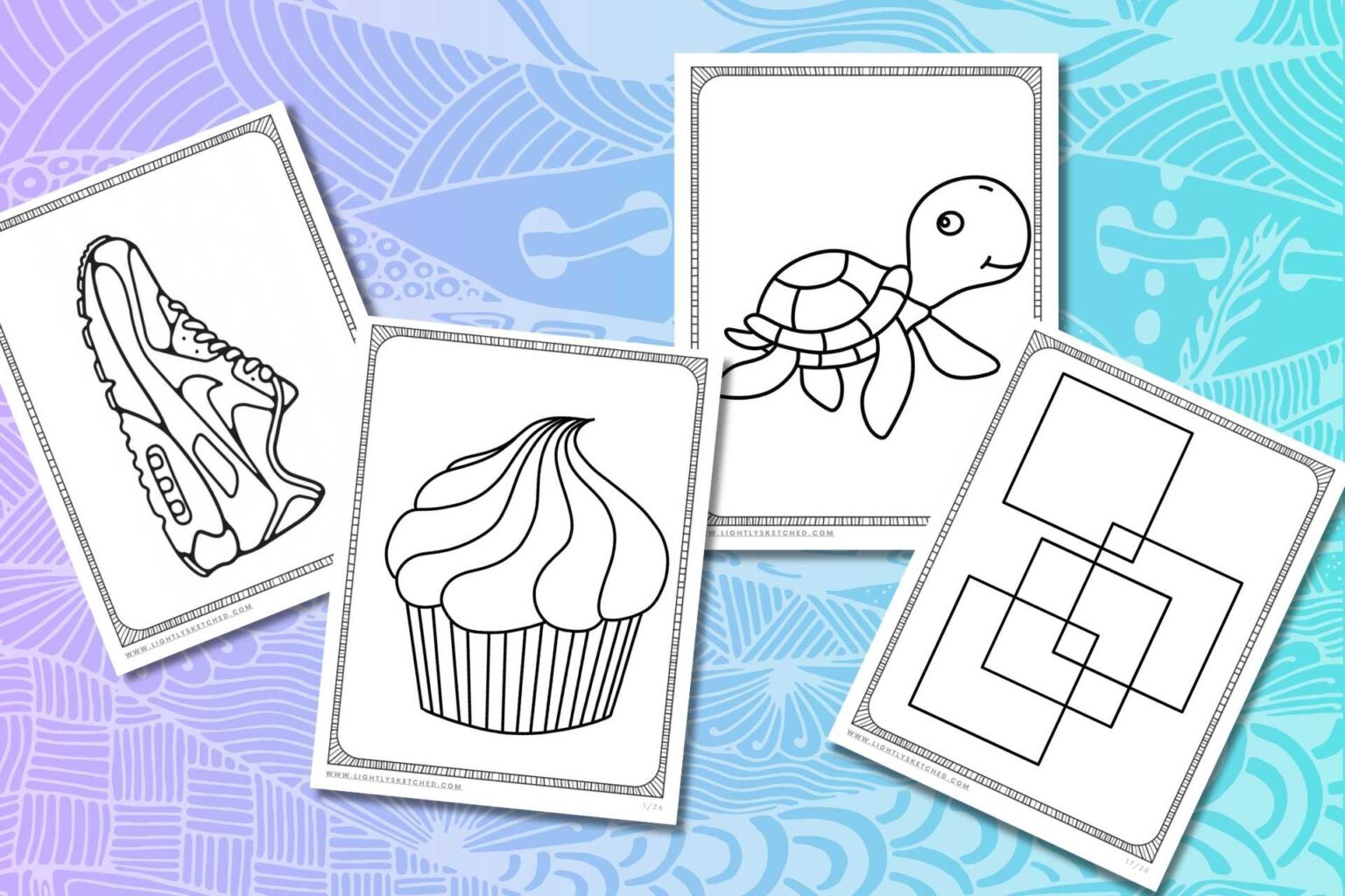 26 Zentangle Starters | Lightly Sketched