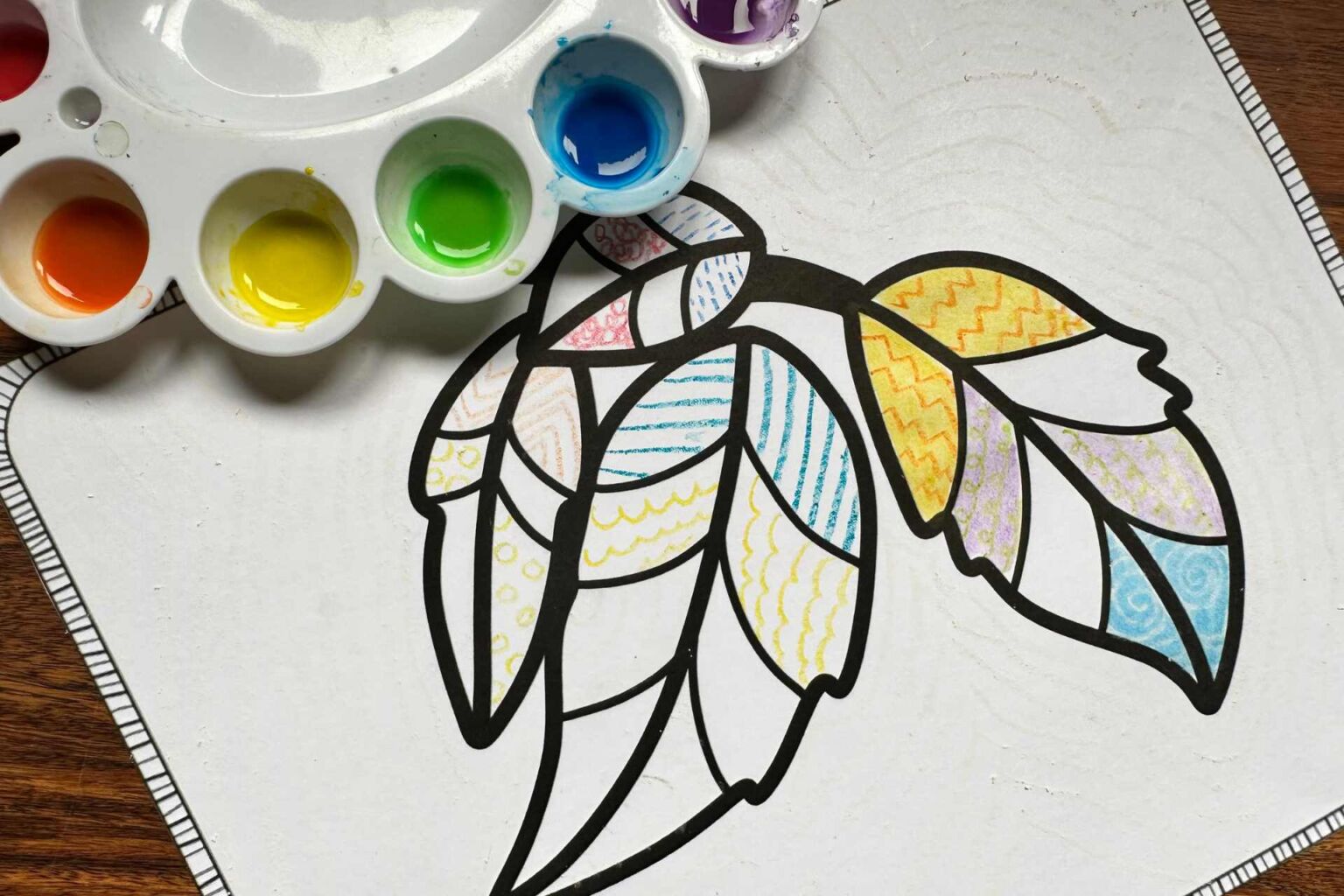 Zentangle Leaf Craft