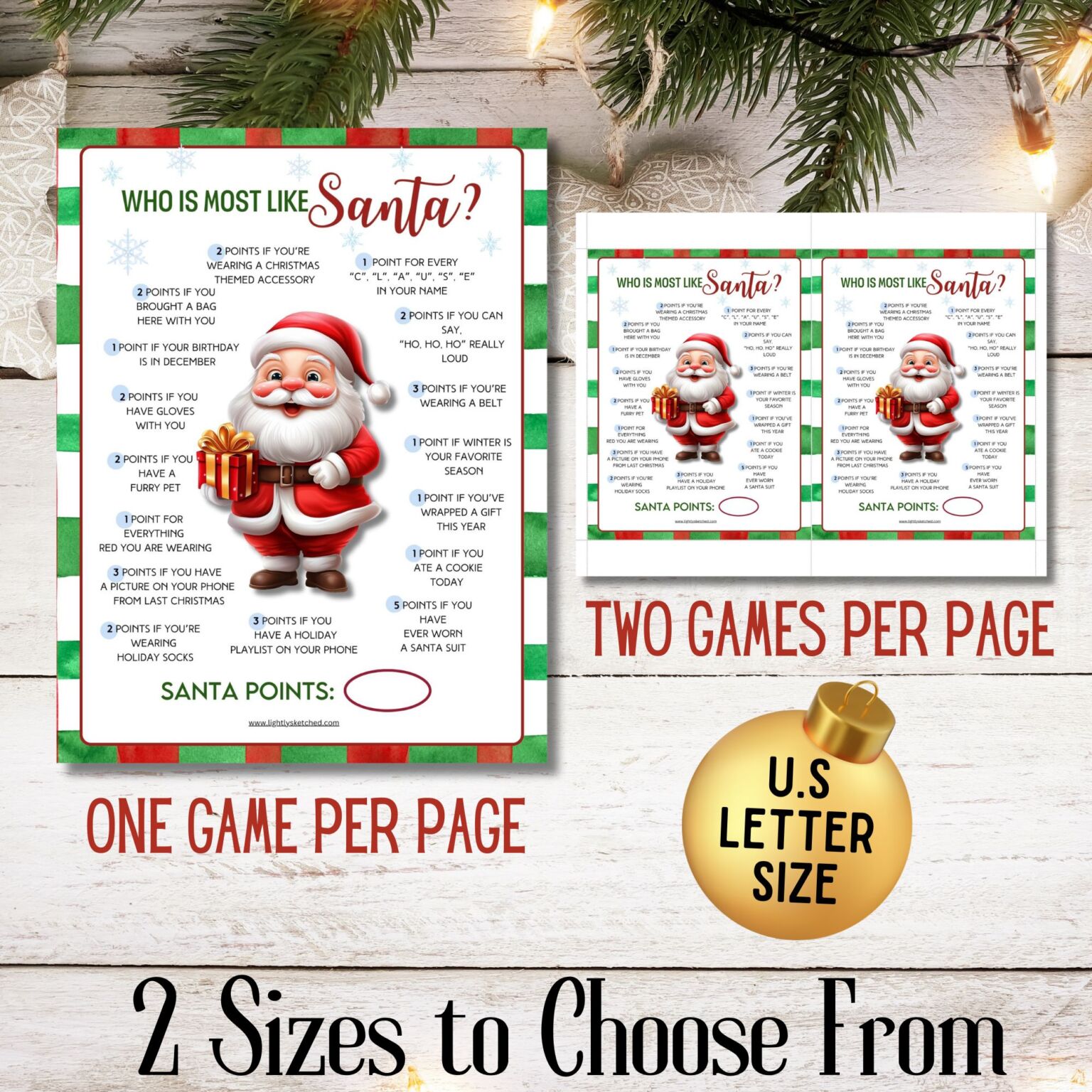 Who Is Most Like Santa? | Lightly Sketched