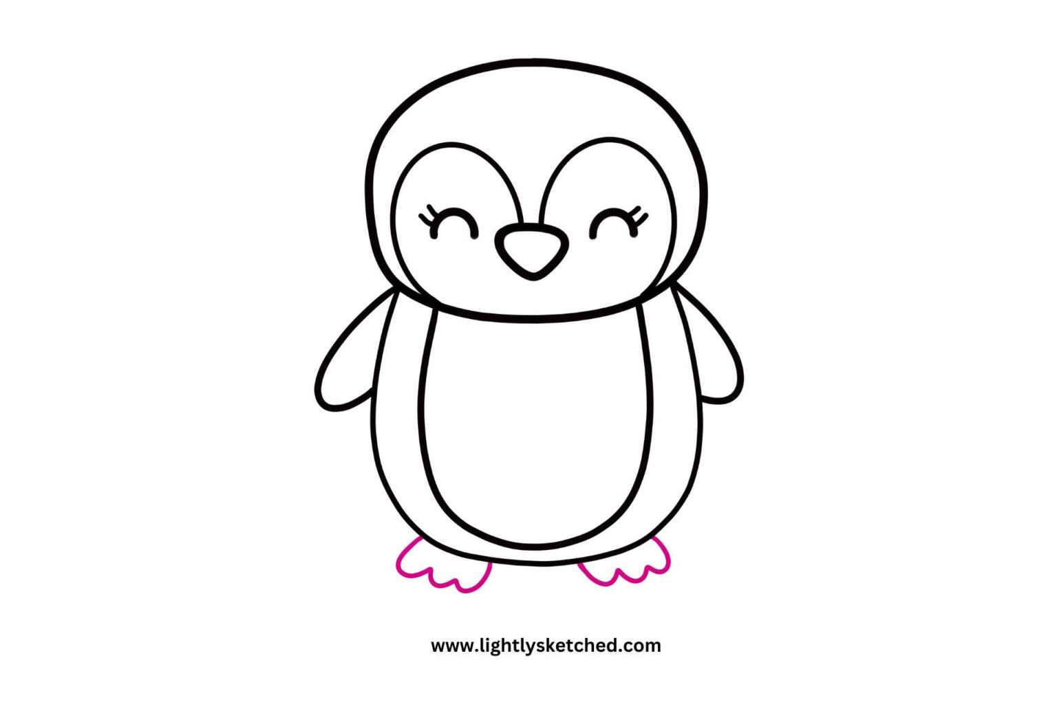 Easy to Draw Penguin | Step by Step Drawing