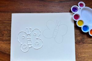 Raised Salt Painting | Butterfly Craft