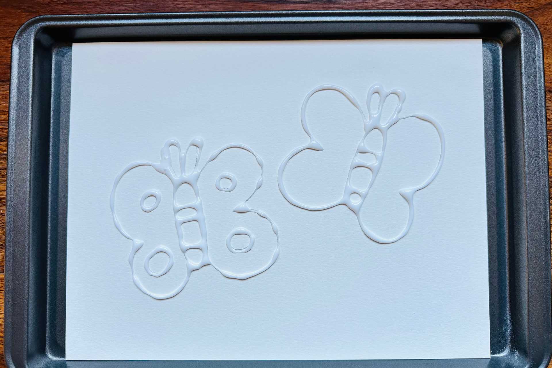 Raised Salt Painting | Butterfly Craft