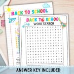 Back to School Word Search | Lightly Sketched
