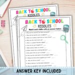 Back to School Riddles | Lightly Sketched