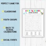 Back to School Word Search | Lightly Sketched