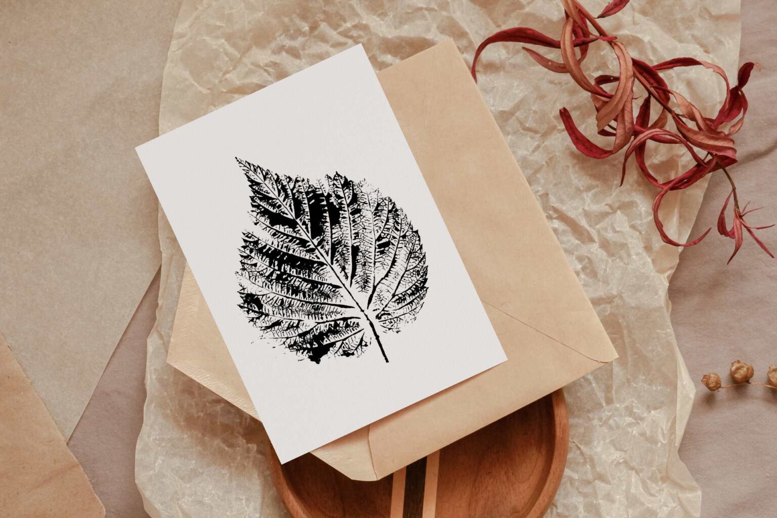 Leaf Printing | Lightly Sketched