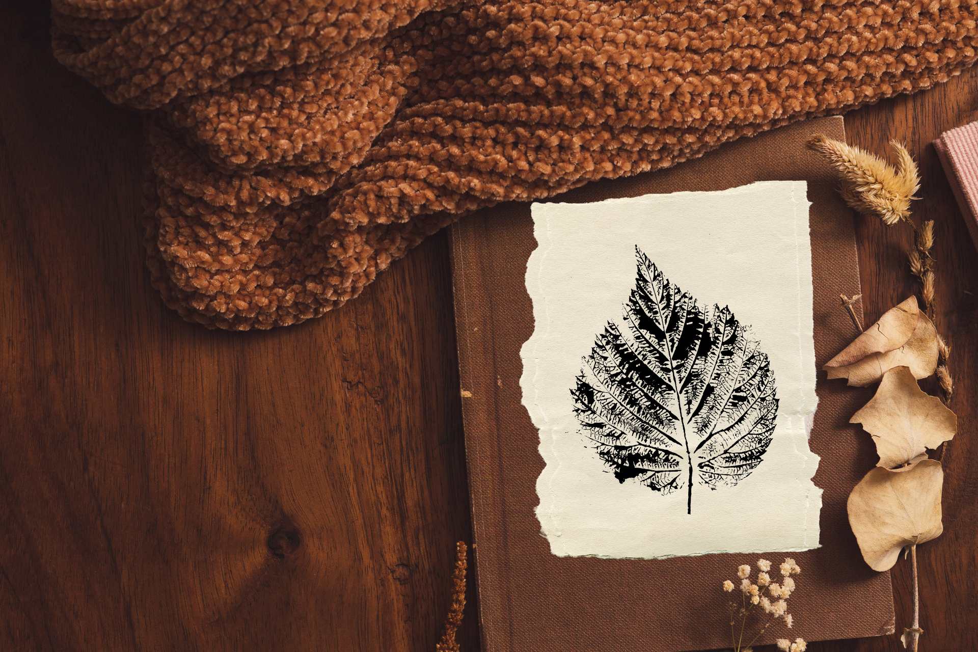 Leaf Printing | Lightly Sketched