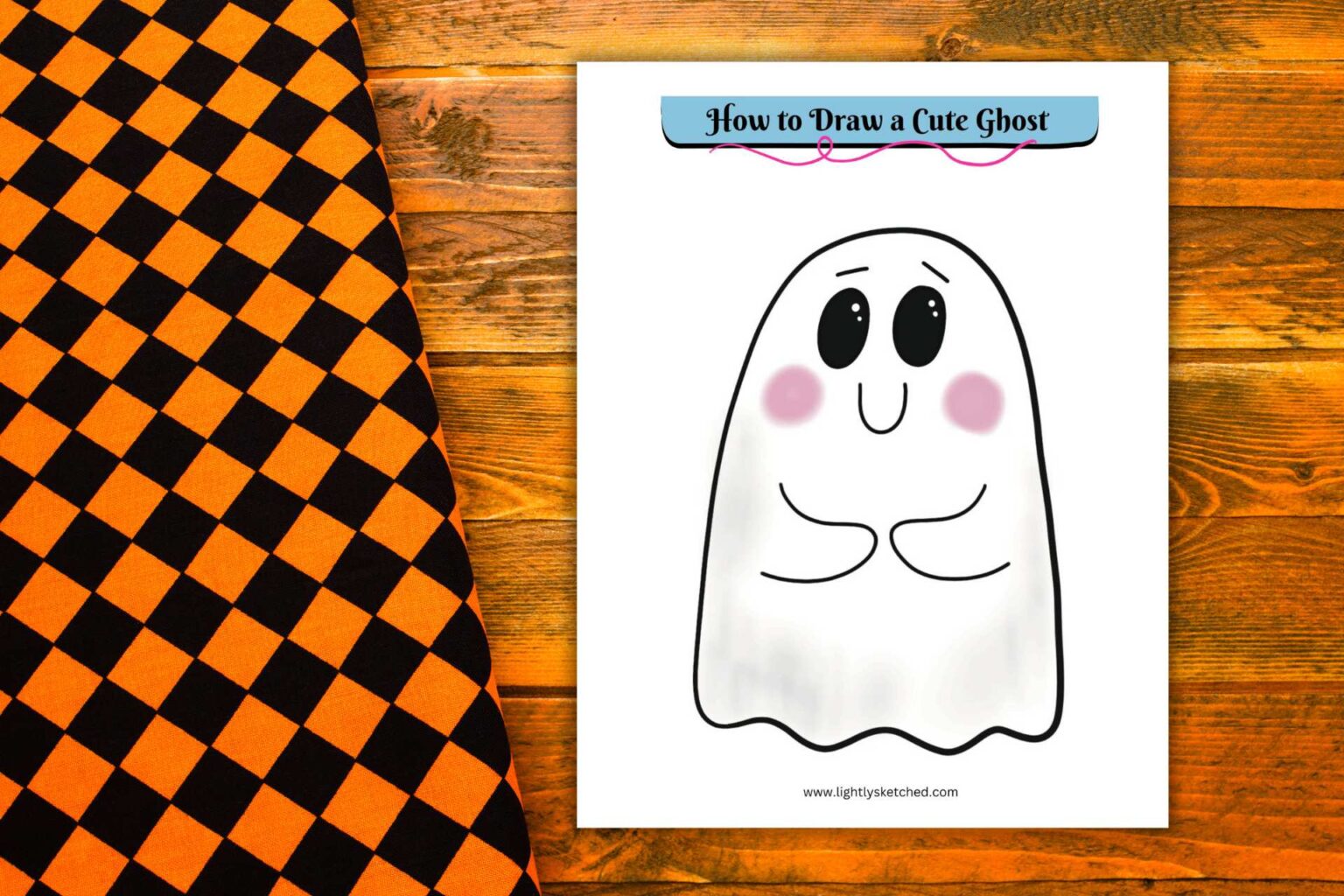 Ghost Drawing Easy | Halloween Doodles | Lightly Sketched