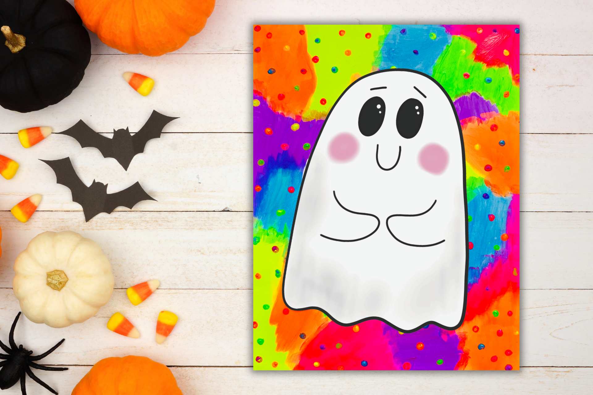 Easy Ghost Craft | Ghost Craft for Kids | Lightly Sketched