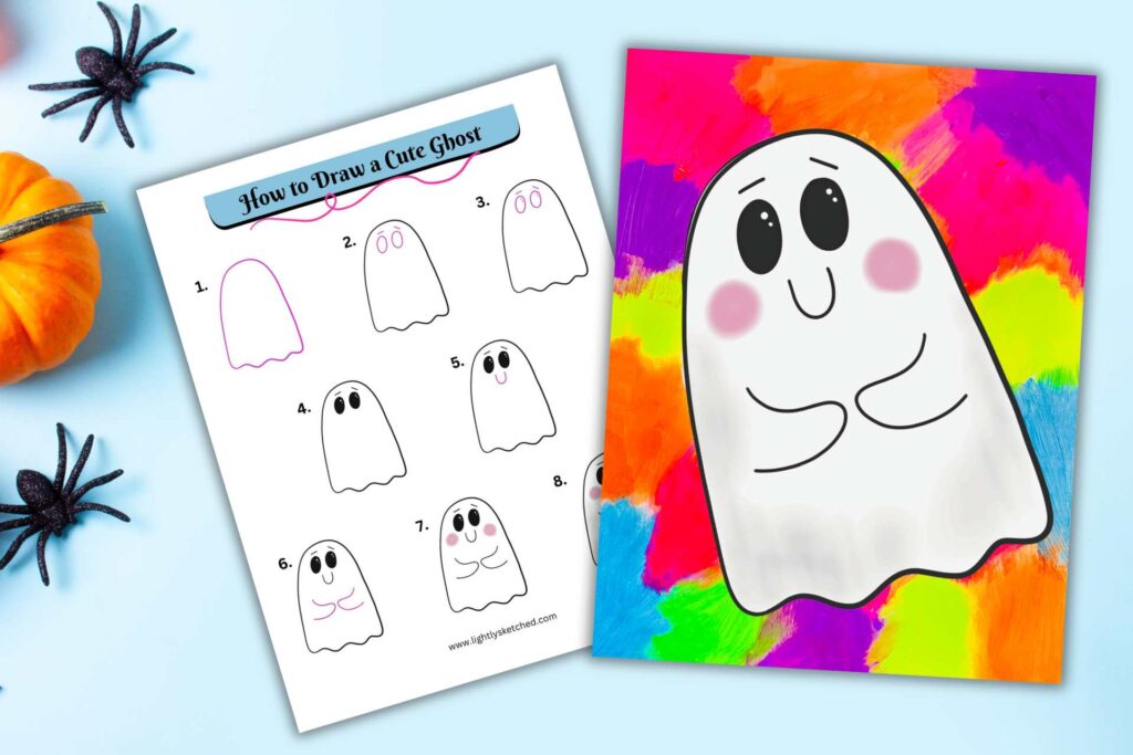 Easy Ghost Craft | Ghost Craft for Kids | Lightly Sketched