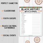 Black History Word Scramble Game | Lightly Sketched