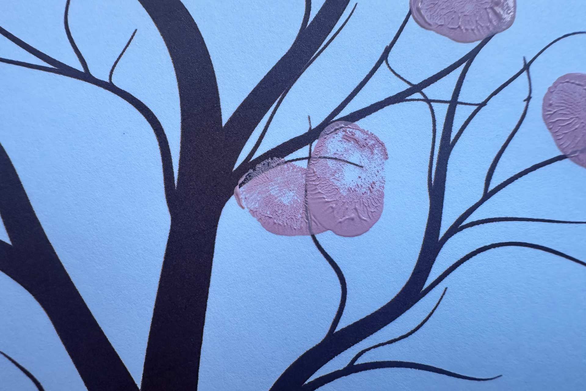Valentine’s Handprint Craft | Fingerprint Tree Craft | Lightly Sketched