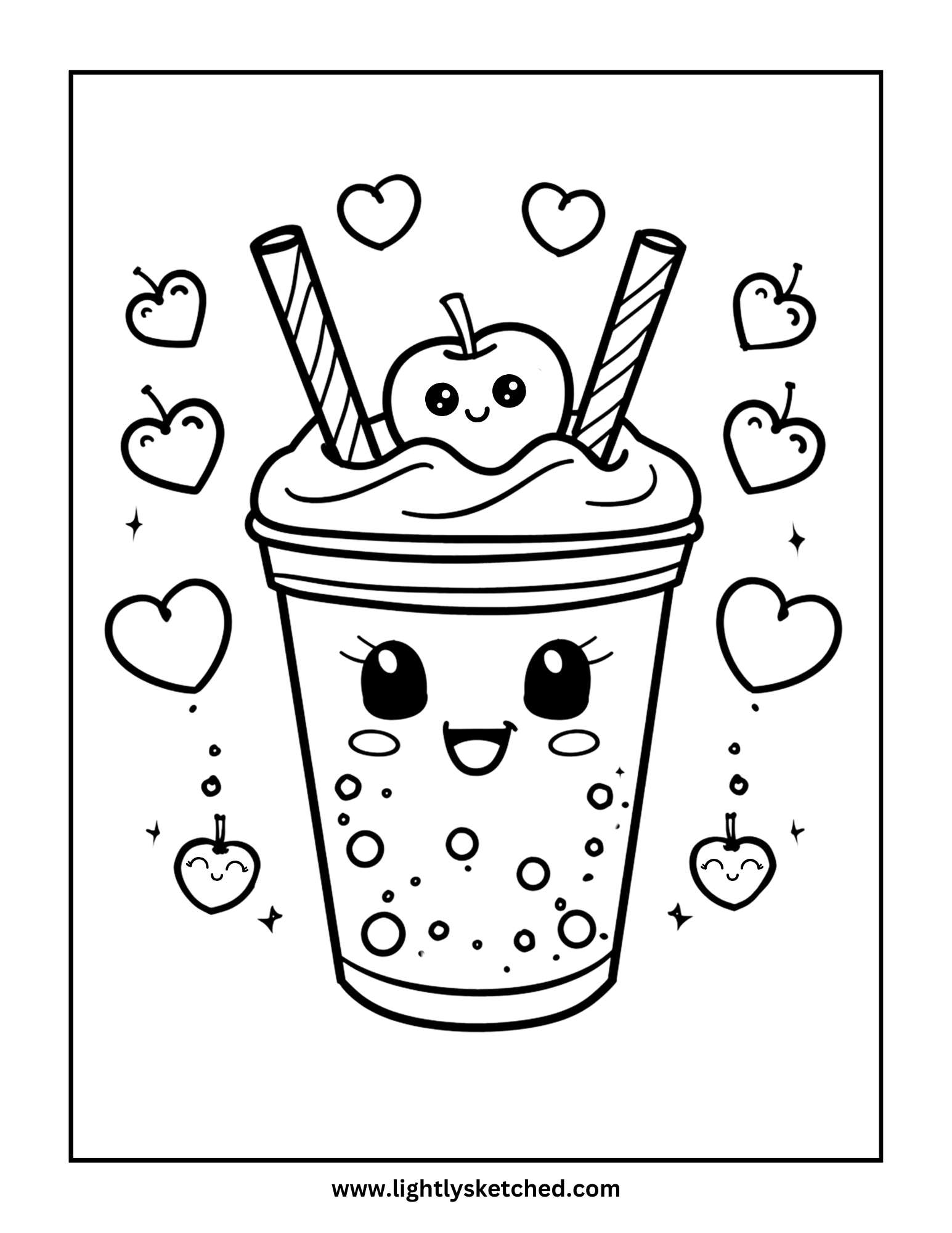 Valentine's Day Coloring Pages | Lightly Sketched