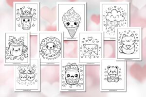 Valentine's Day Coloring Pages | Lightly Sketched