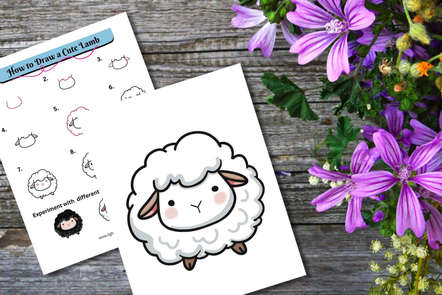 How to Draw a Lamb | Lightly Sketched